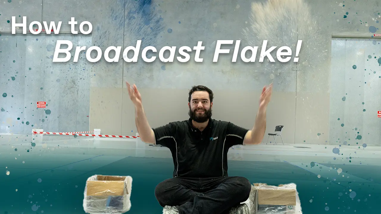 Broadcasting Flake: Tips for a Clean, Even Result! | All Purpose Coatings